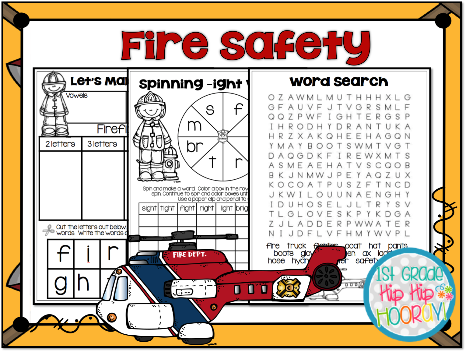 1st Grade Hip Hip Hooray!: October is Fire Safety Month!
