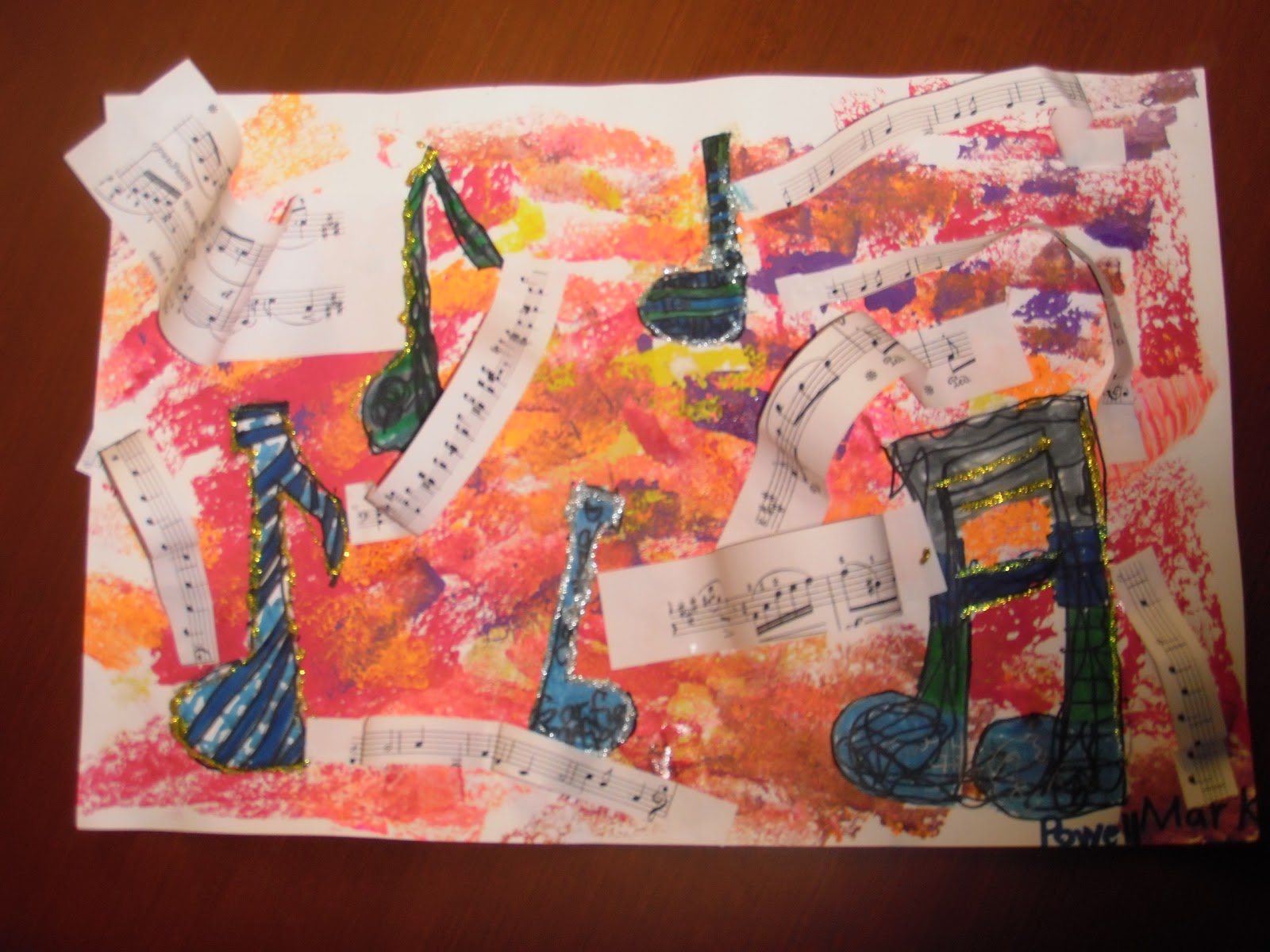 Little Hands Create Big Art: Jazz Music Collage