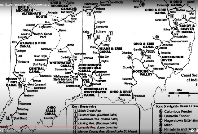 Industrial History: Indiana Canal Overviews (Wabash & Erie, Whitewater)