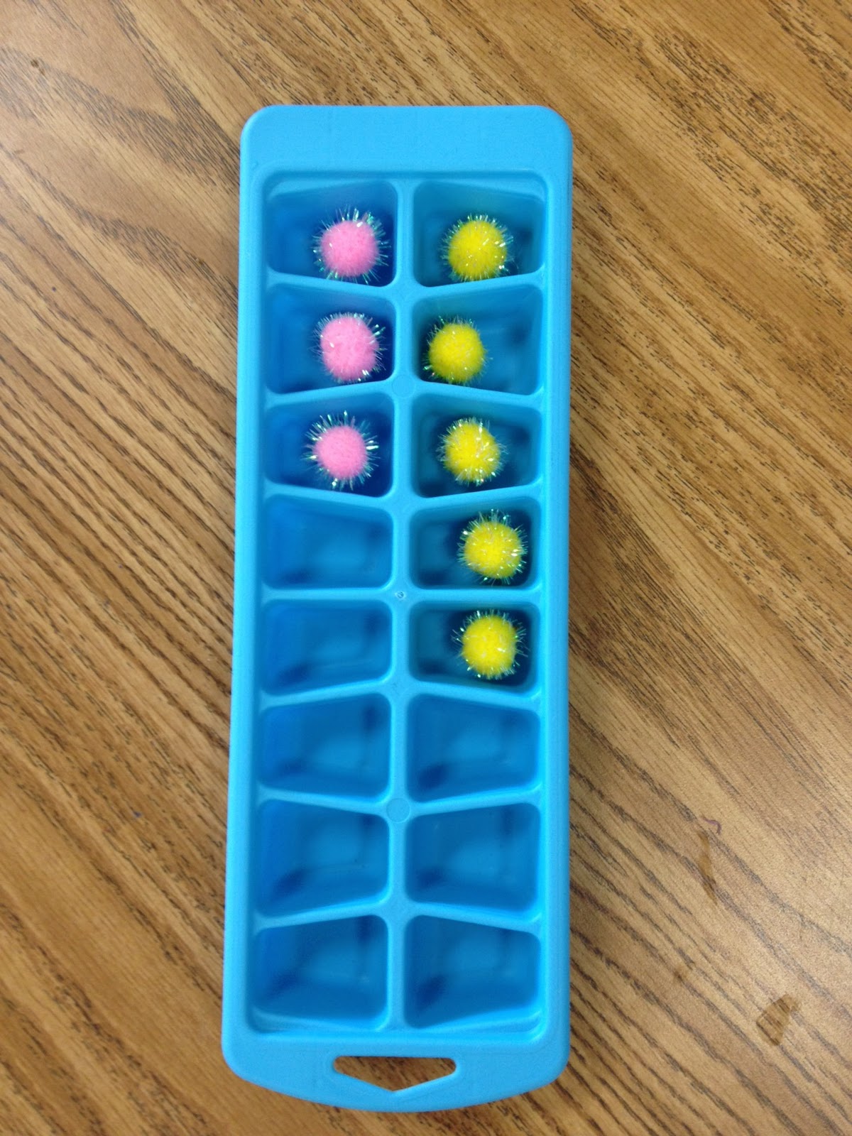 Ice Cube Tray Math - Apples & ABC's