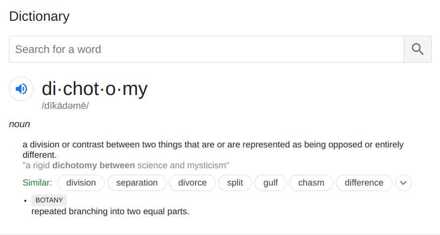 A Dichotomy of Words - The Librarian's Journey
