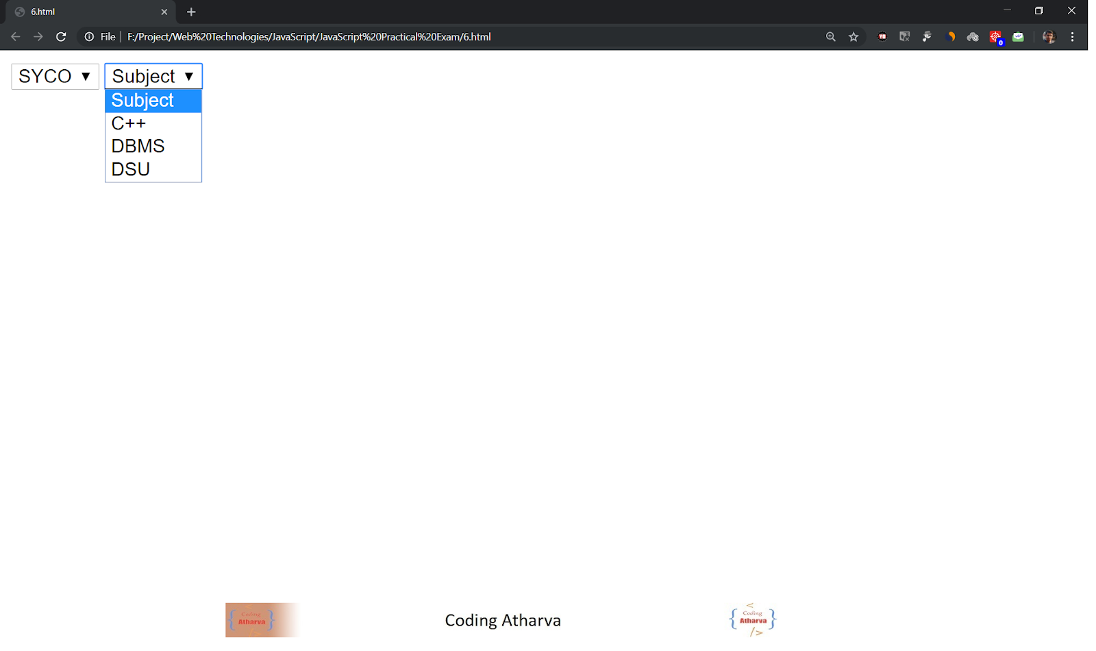 12 Develop a JavaScript to create the dynamically changing Menu. Take ... 12 Develop a JavaScript to create the dynamically changing Menu. Take ...