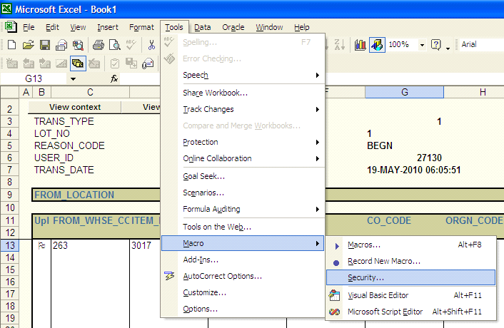Oracle Process Manufacturing: Creating custom Web ADI interfaces