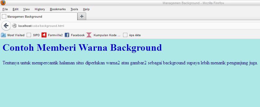 Programmer Nganggur: Materi Ke 4 HTML : Memberi Warna Background atau ...