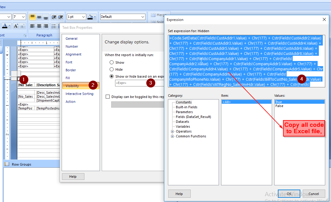 Ms Dynamics 365 Business Central How To Use Getdata And Setdata In Rdlc Reports Of Nav 2017
