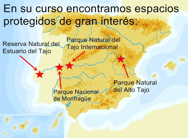 El Tajo, corriente de vida.: Introducción: situación geográfica