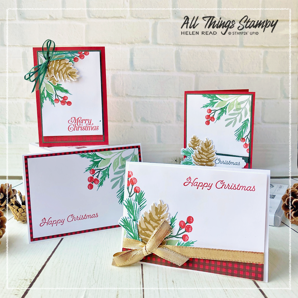All Things Stampy: Four cards in one using Christmas Season