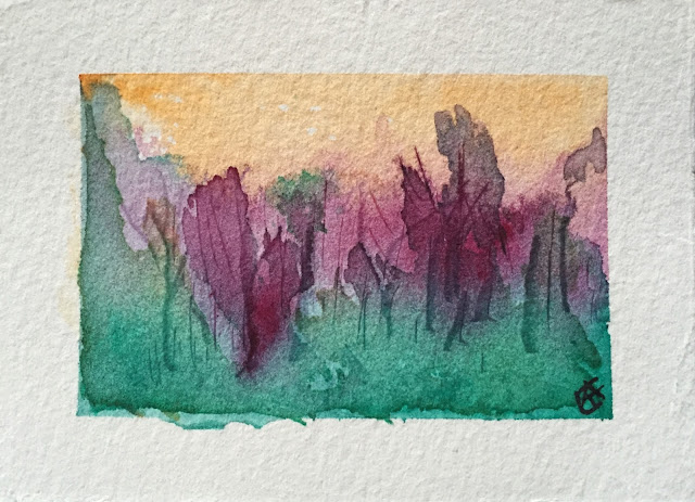 Scribbling With Spirit: Fifty Itty Bitty Paintings, Part One