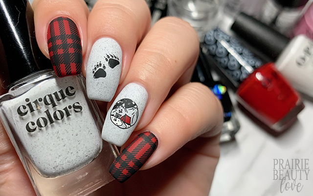 NAIL ART: Cozy Canadian Camping In Plaid Nails - Prairie Beauty