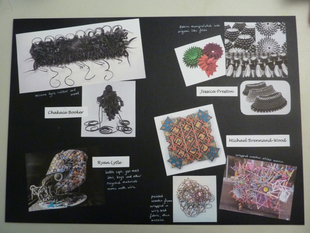 Fibrenell: Textile Artists using construction techniques