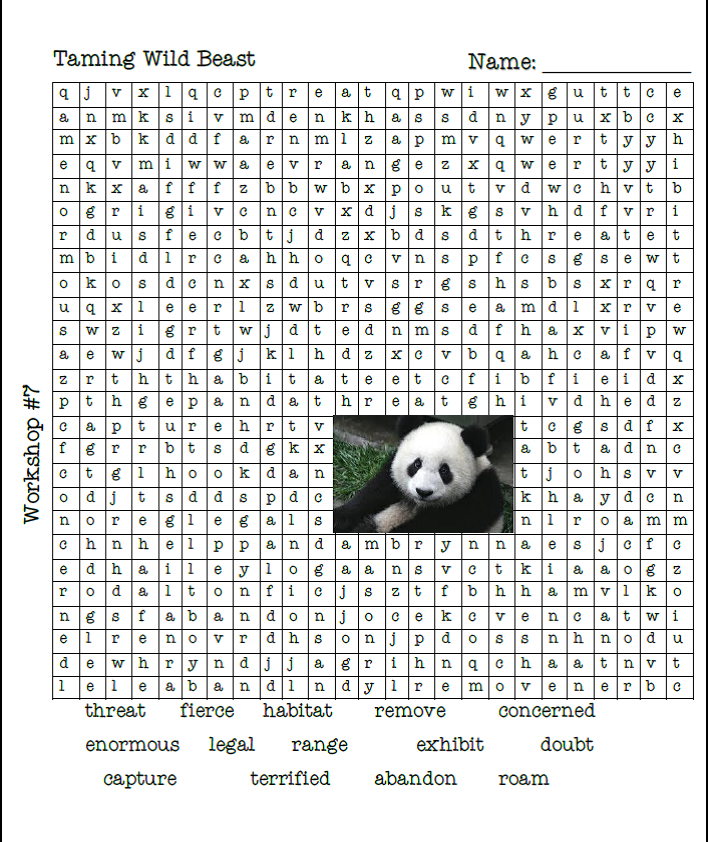 Classy Gal Designs and Publishing: Free Word Search: Read 180 Workshop ...