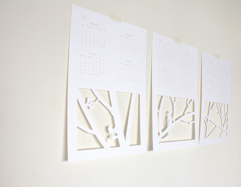 2012 calendar | Woodland Papercuts