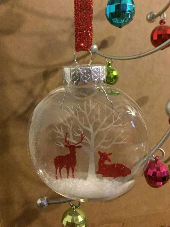 10 Esferas navideñas transparentes para el árbol navideño ~ cositasconmesh