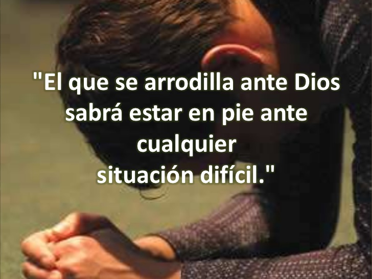 Todo se aprende de rodillas ante Dios