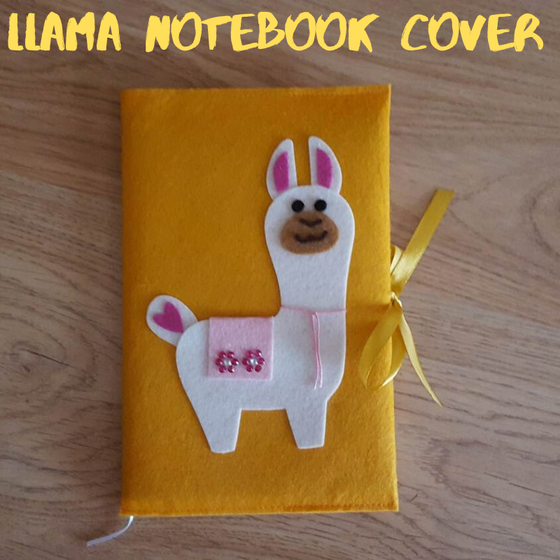 Llama felt notebook cover |Keeping it Real