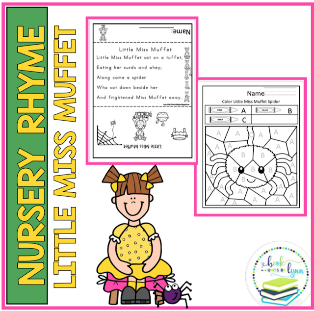 LITTLE Miss Muffet NURSERY RHYME ~ Book Units by Lynn