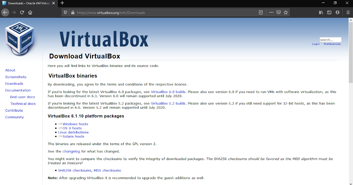 APLICACIÓN DE SISTEMAS OPERATIVOS: Instalación de VirtualBox