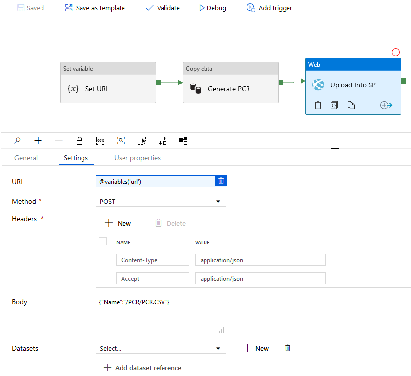 Copy File From Azure File Share Into Azure SharePoint Using ADF