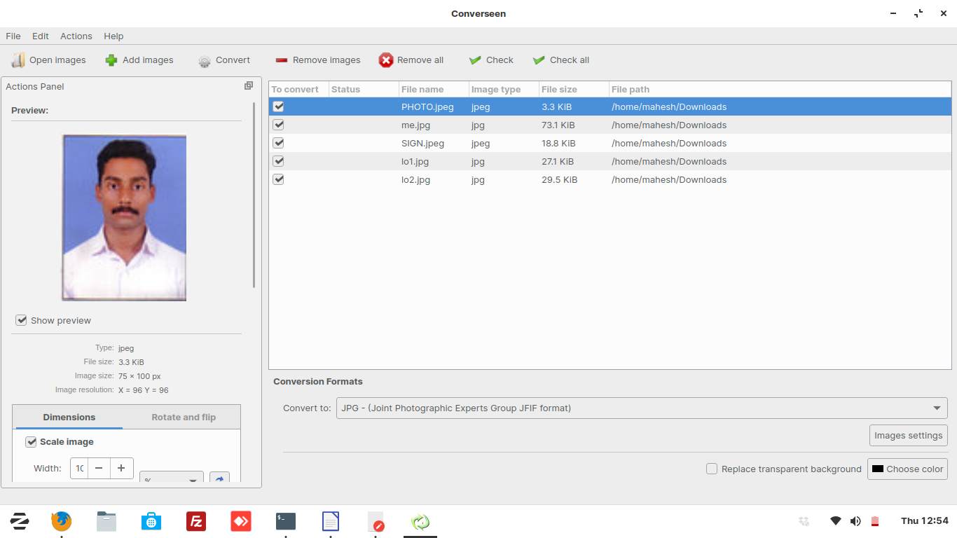 Converseen A Batch Image Converter And Resizer Libtechnophile
