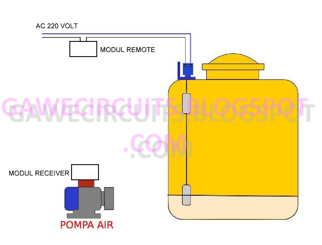Do It Yourself Electronic Circuits: Membuat Rangkaian Pompa Air Wireless