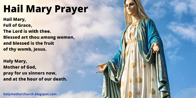 Catholicism for Everyone: The Hail Mary Prayer - Catholic Prayers