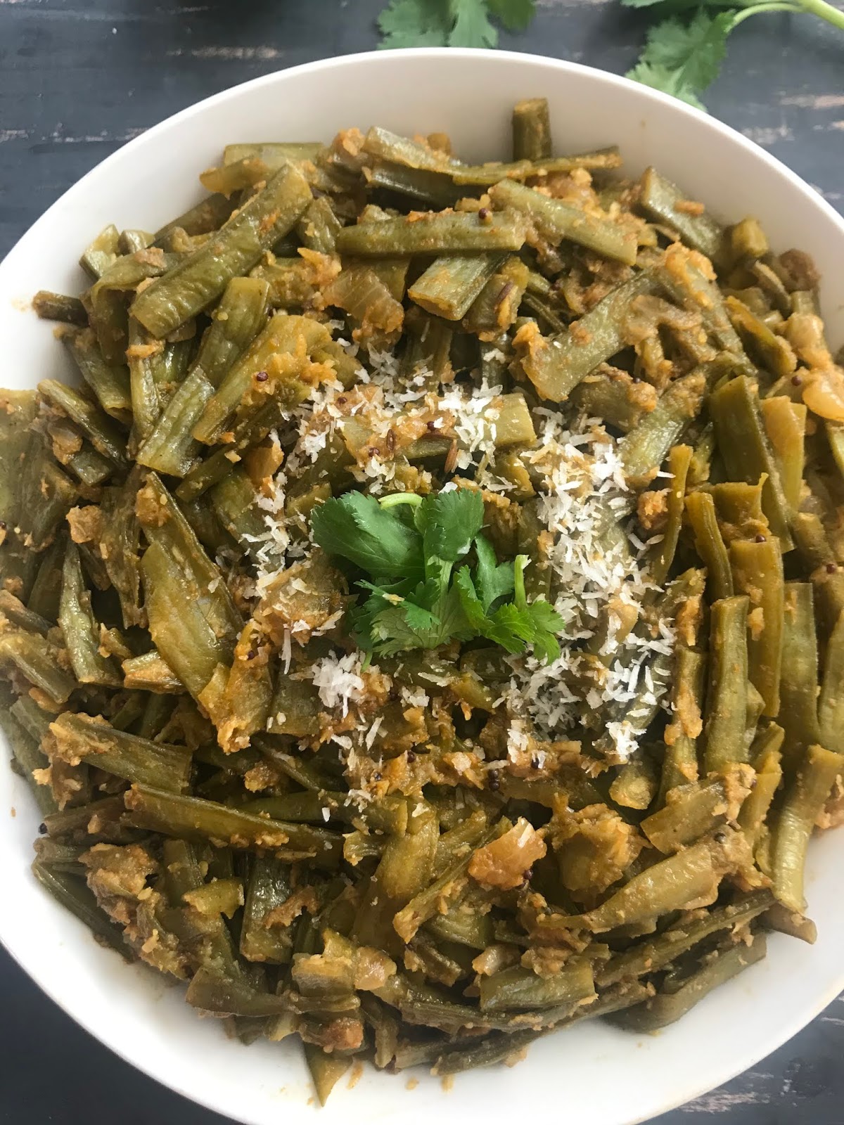 Cluster bean/ Guwar bean with Sesame powder curry (Goru Chikkudu ...