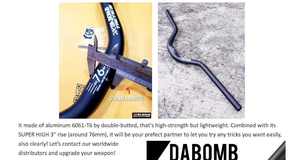 DA BOMB Bikes: Extreme MTB Frames & Components: DA-BOMB Handlebar ...