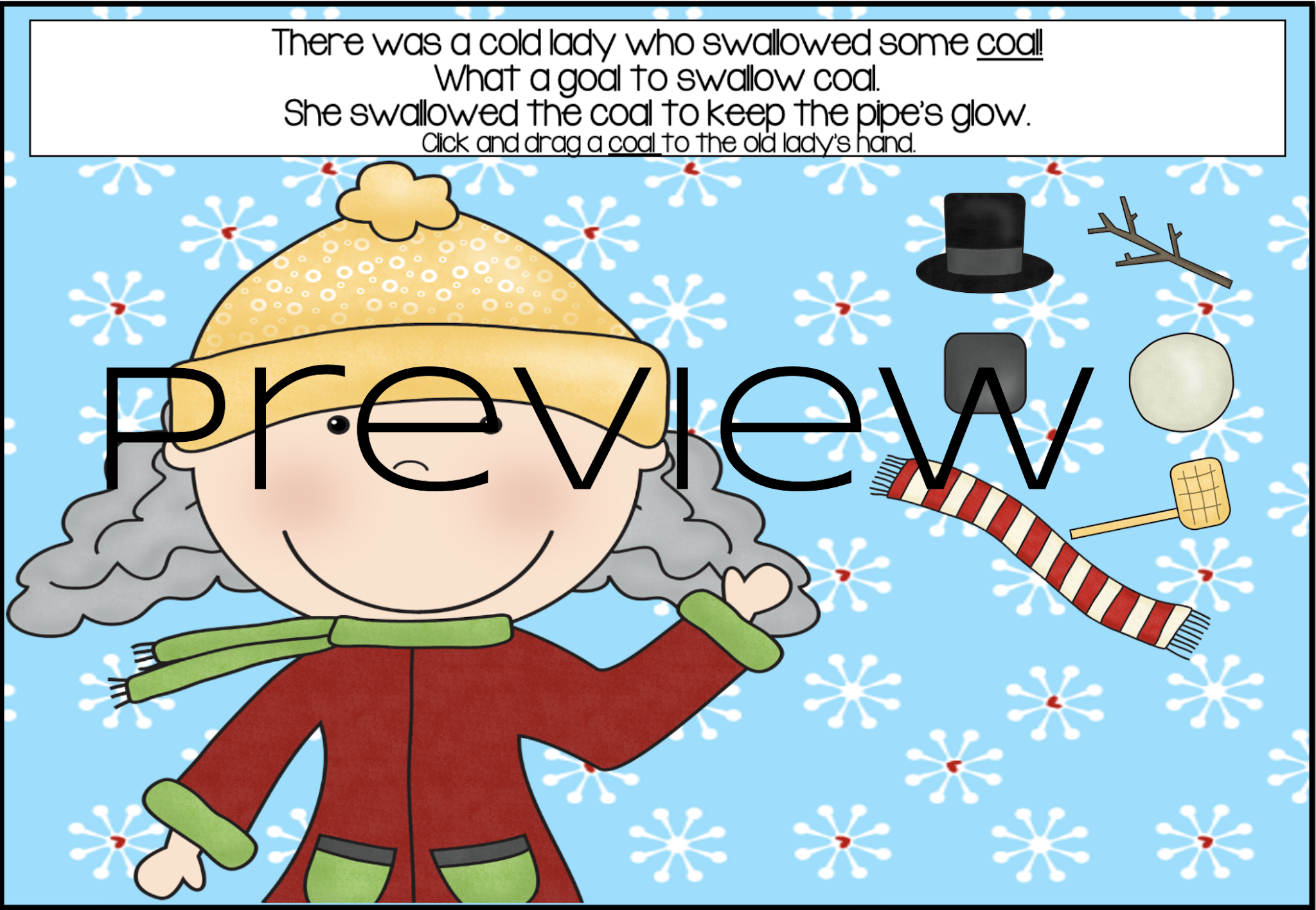 1st Grade Hip Hip Hooray!: Cold Lady Who Swallowed Snow