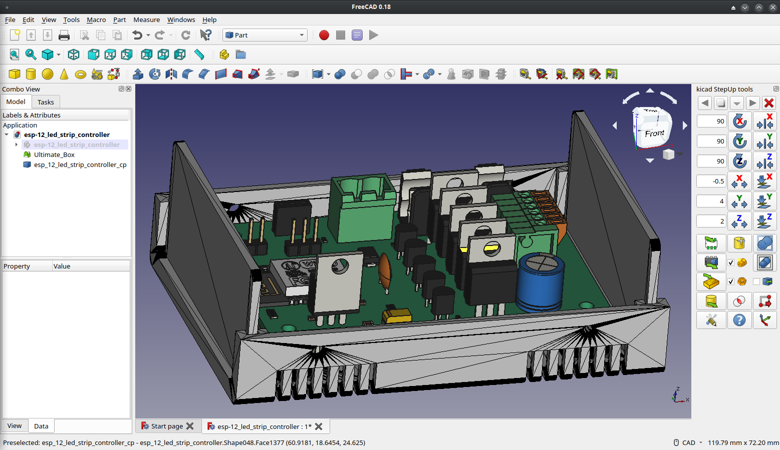 3D modeling off-the-shelf PCBs in KiCAD and designing enclosures for them.