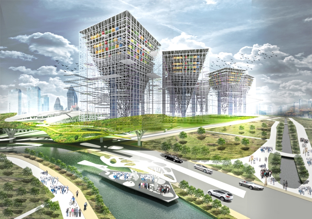 visionary future LAB: Inverted Pyramid: A vertical Kampung