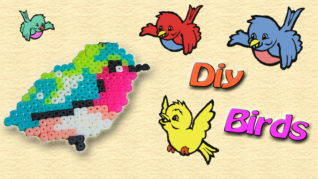 Lady Fashion Blog: DIY Uccellino Hama Beads / Birds Perler Beads Tutorial