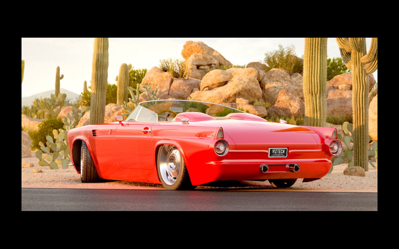 1955 Ford Thunderbird Custom II from Vizualtech