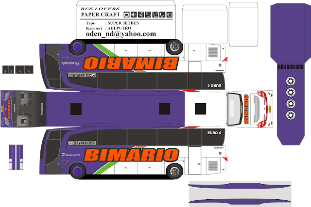 Papercraft Bus - Rumahbis