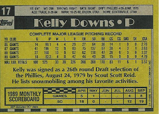 1990 Topps : #17-Kelly Downs