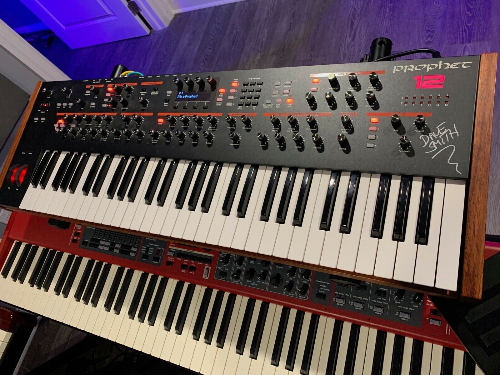 MATRIXSYNTH: Prophet 12 Keyboard Synthesizer signed by Dave Smith SN 00956