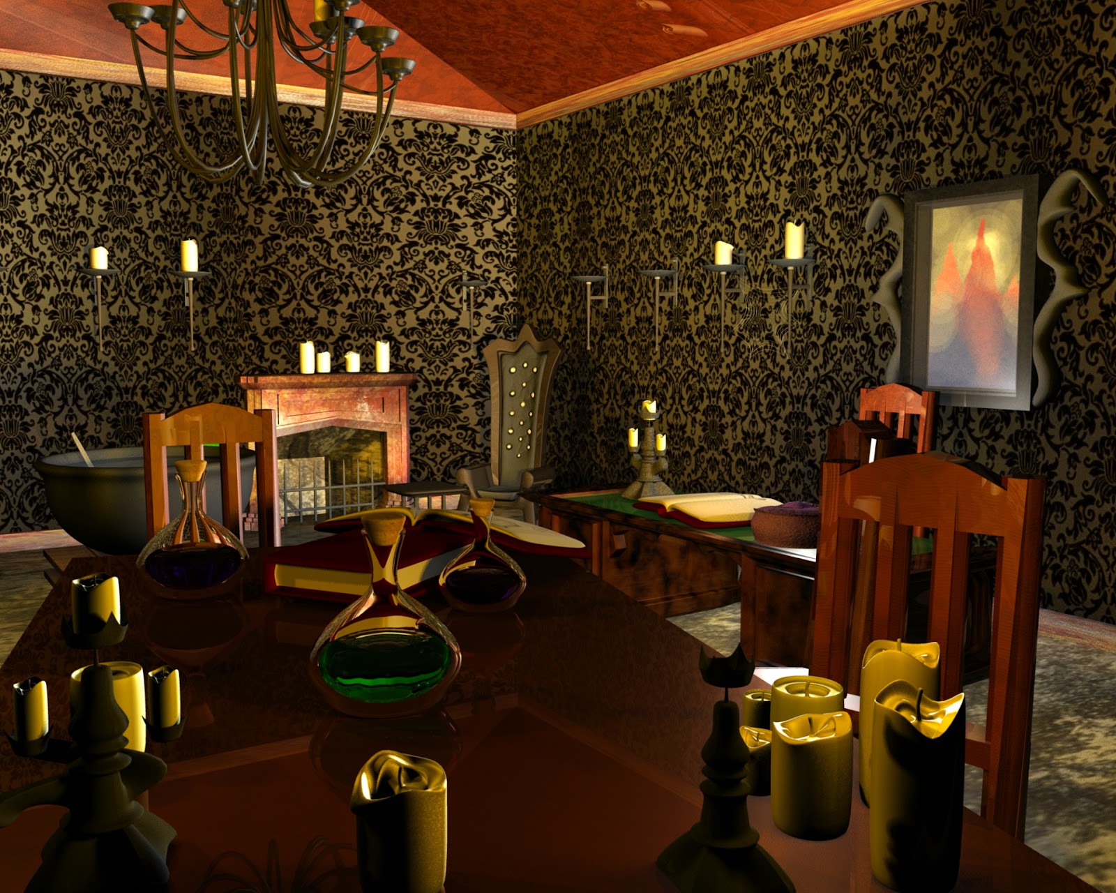 demann18: Wizard Lair Interior Design