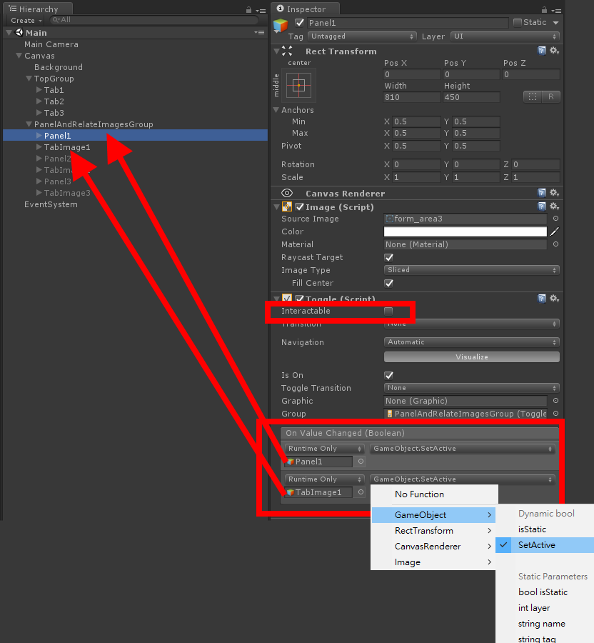 Verv: Unity - 使用內建ToggleGroup來製作簡易面板切換(Using build-in toggle group to ...
