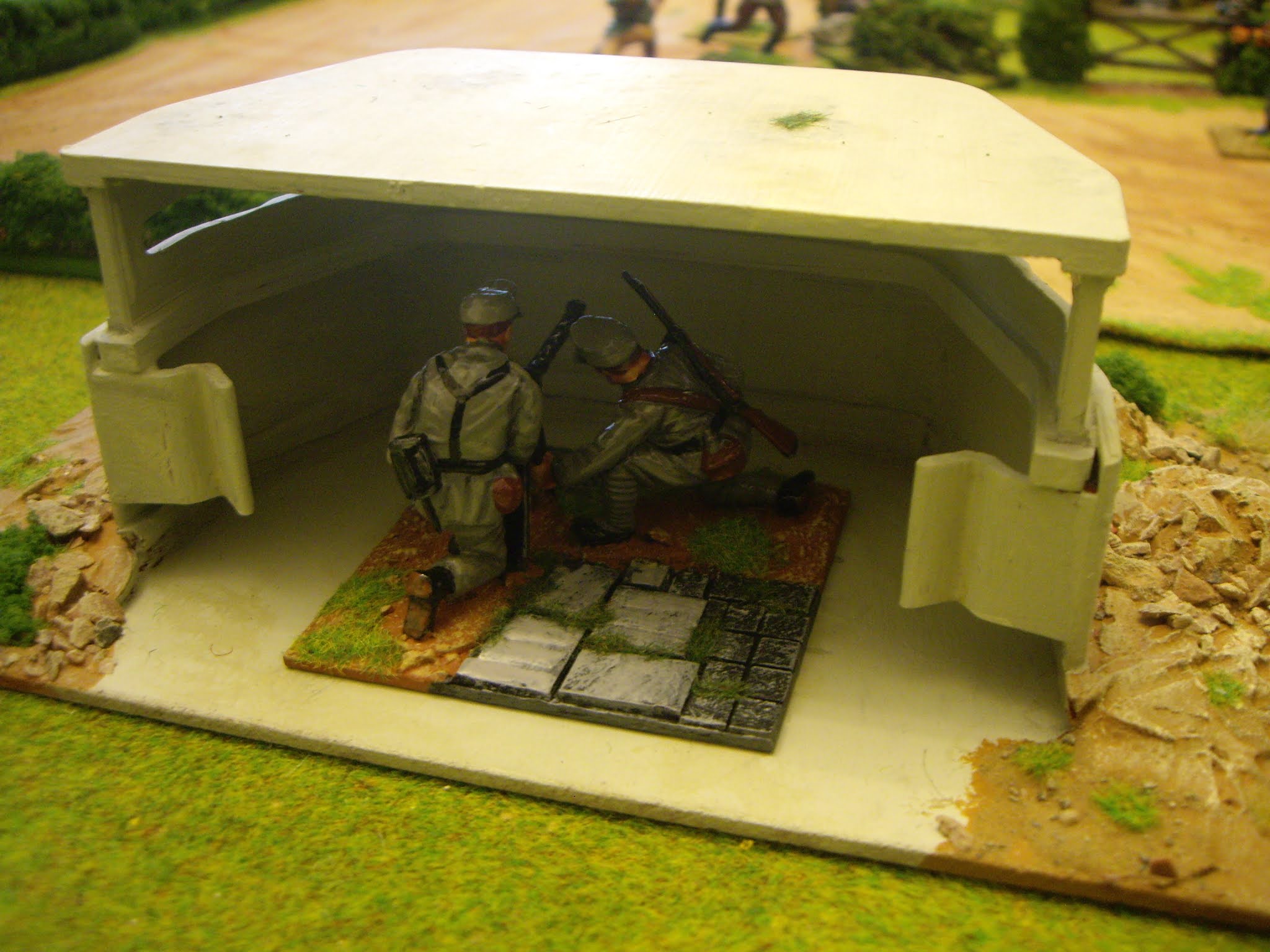 Wargaming with 54mm Toy Soldiers: WW2 MACHINE GUN BUNKER, GERMANS ...