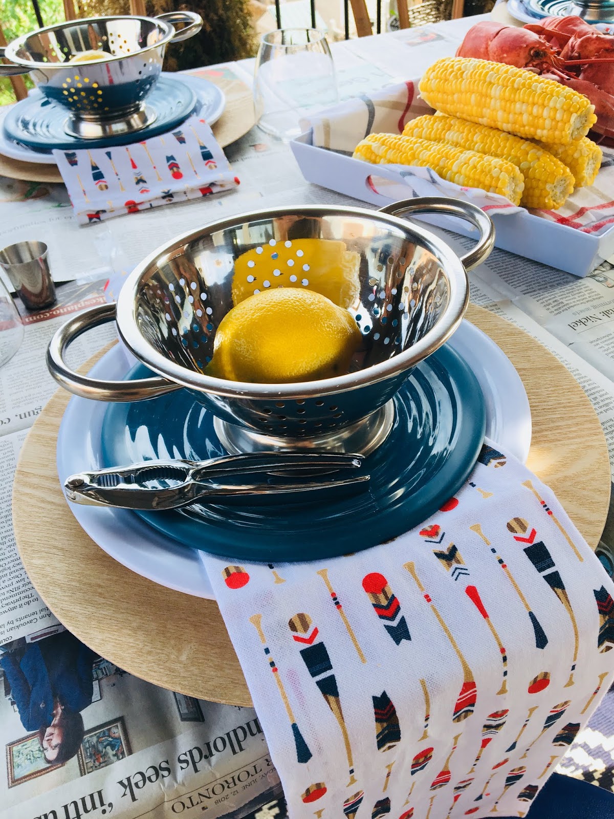 Lobster Dinner Table Setting - Harlow & Thistle