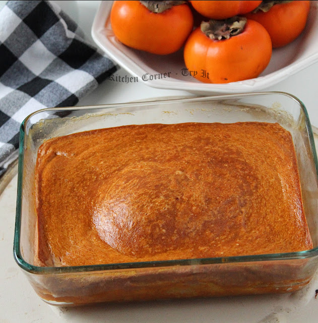 Easy Persimmon Pudding