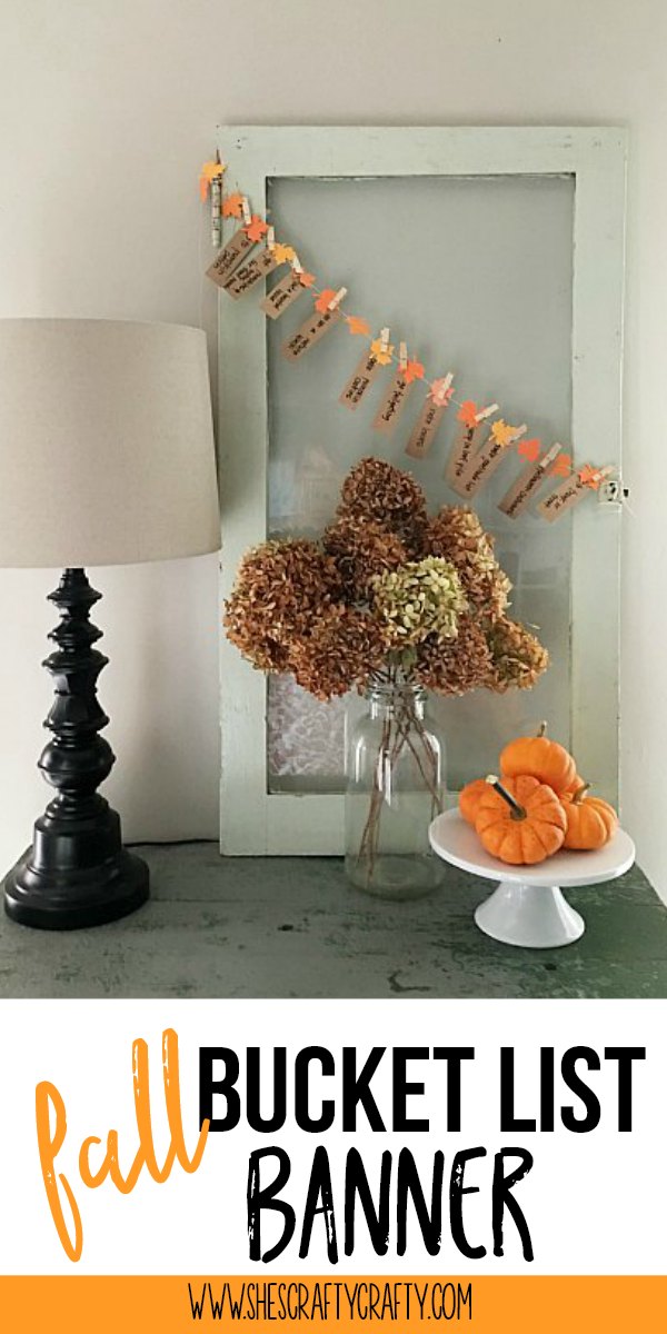 She's Crafty: Fall Bucket List Banner
