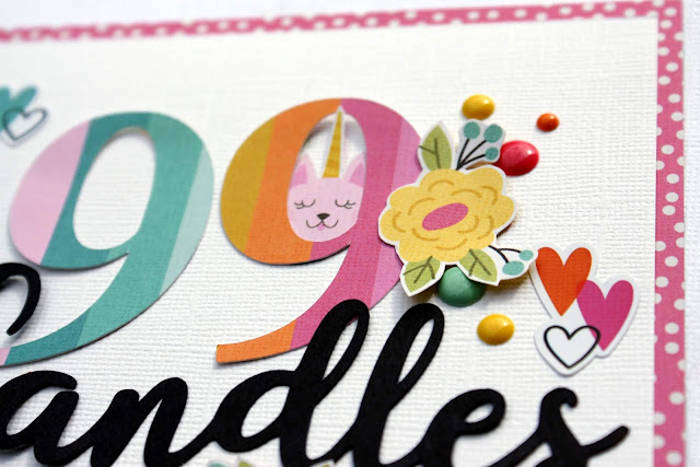 Little Scraps of Magic: 99 Candles {Paper Issues Let's Party Challenge}