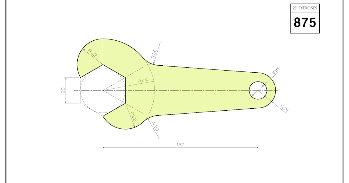 2D CAD EXERCISES 875 - STUDYCADCAM