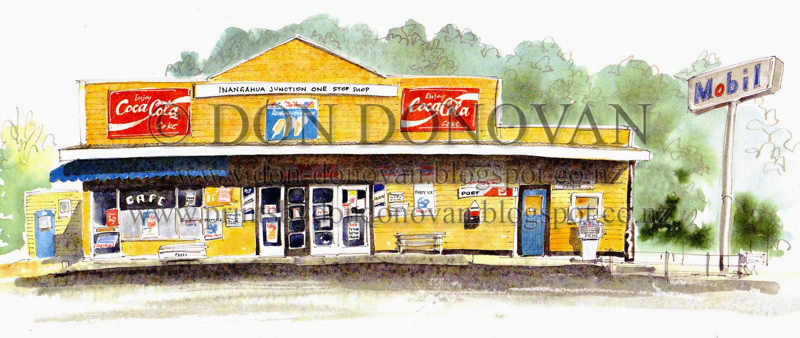 Don Donovan's World: Open 7 Days 21. Inangahua Junction One Stop Shop