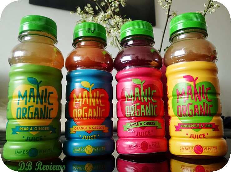 Manic Organic - 100% Pressed Juice from James White - DB Reviews - UK ...