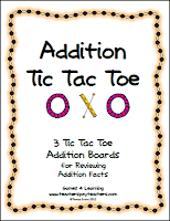 Fun Games 4 Learning: Tic Tac Math Freebies Now Available!
