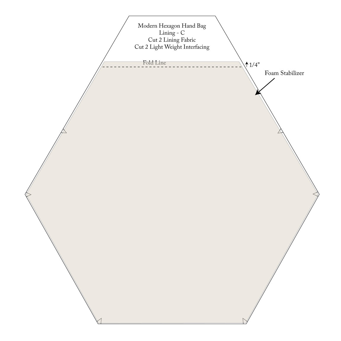 Charise Creates: Work In Progress Wednesday ~ Modern Hexagon Handbag