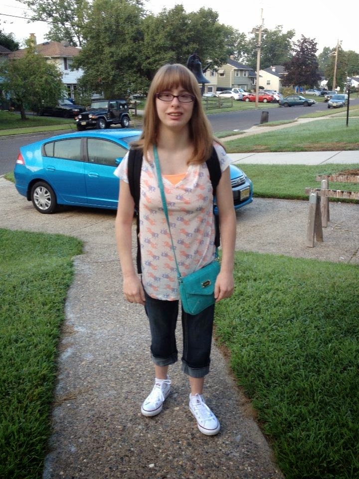 Manic Missy: First day of 8th grade for Emily! :)