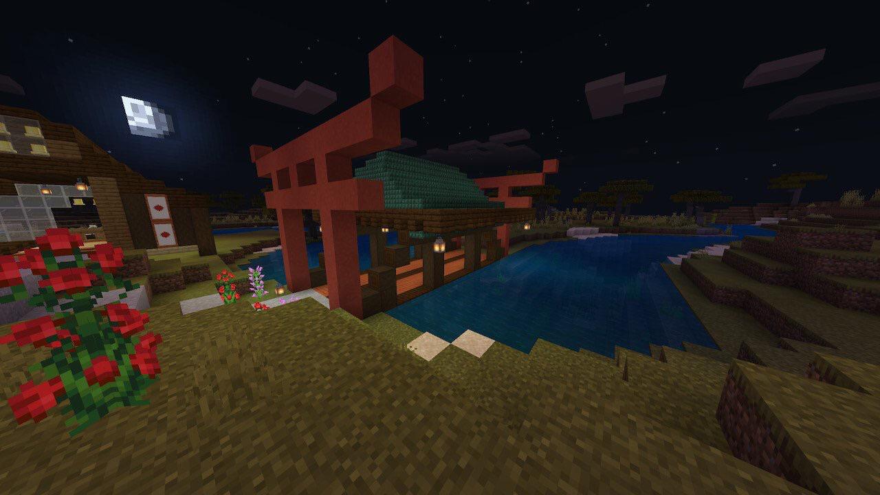 Minecraft Japanese Bridge - Livingroom Sets