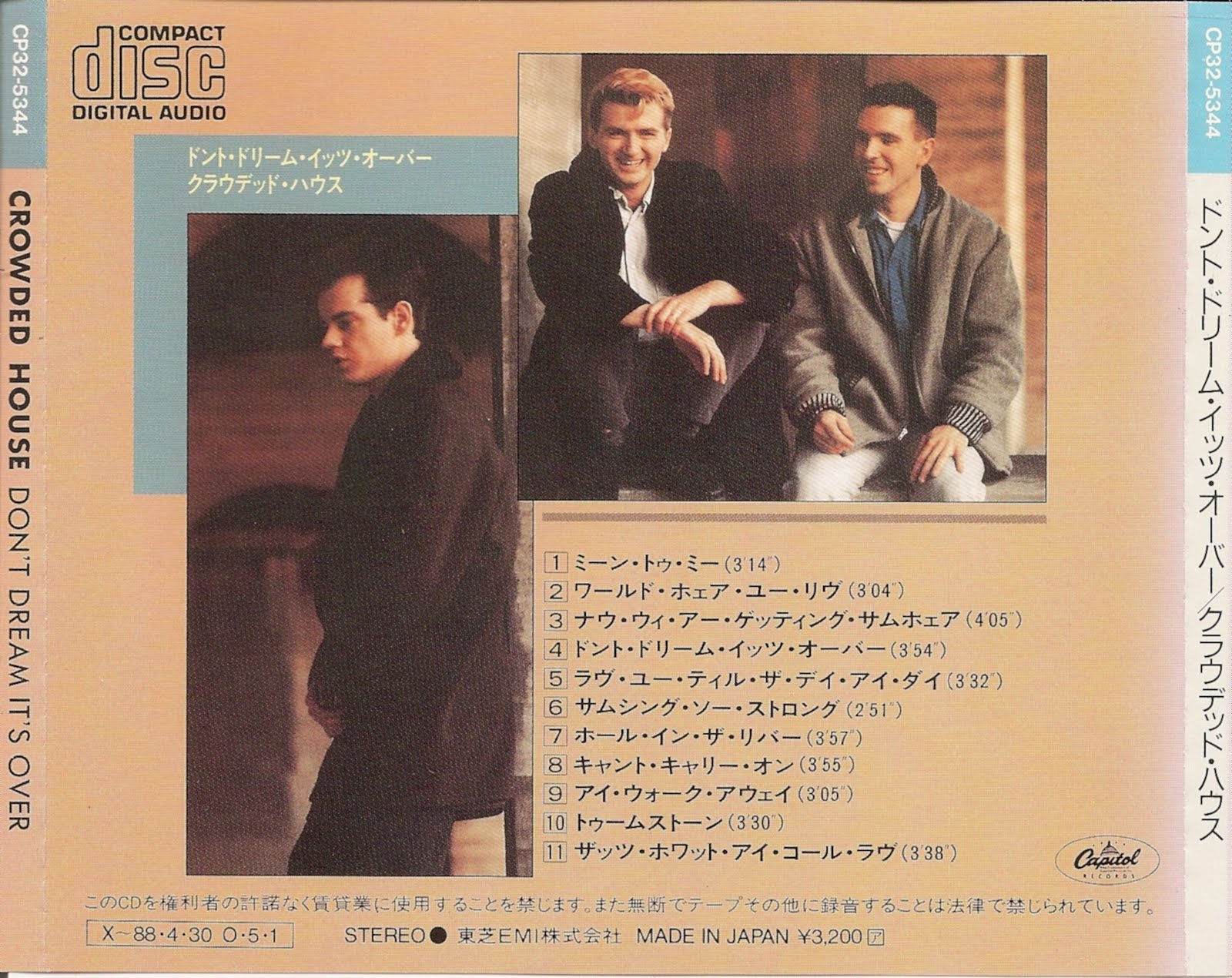 The First Pressing CD Collection: Crowded House - Crowded House